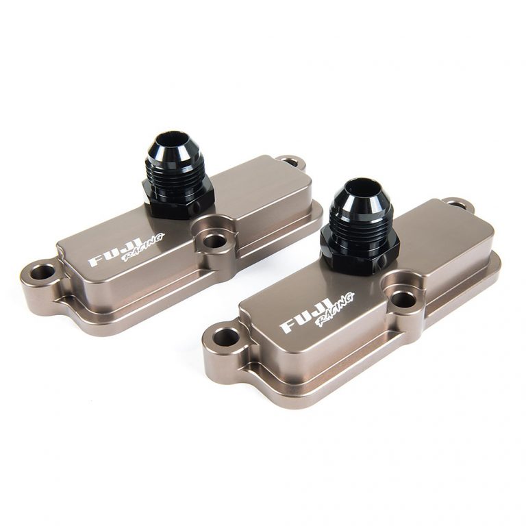 FUJI Racing Billet AN Fitting Rocker Cover Breathers - Subaru